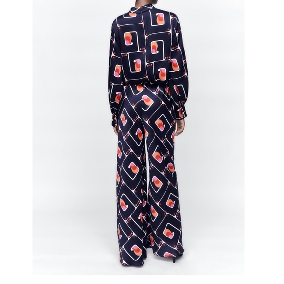 Zara | Pants & Jumpsuits | Zara Geometric Print Pants | Poshmark